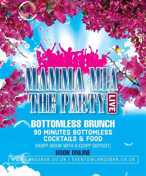 Langs 🇬🇷🧿 Mamma Mia The Party Live Bottomless Brunch 🇬🇷 🧿 🔥 90