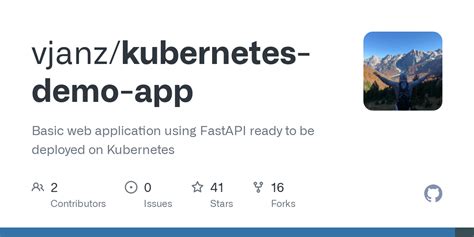 Github Vjanzkubernetes Demo App Basic Web Application Using Fastapi