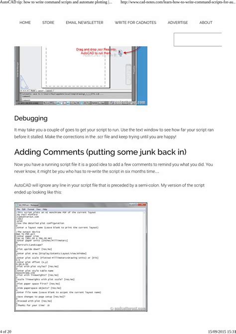 Pdf Autocad Tip How To Write Command Scripts And Automate Plotting Cadnotes Dokumentips