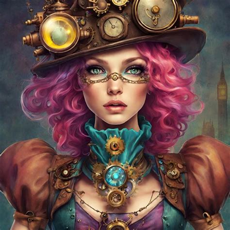 Vibrant Steampunk Princess Steampunk Art Steampunk Steampunk Couture