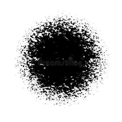 Circle Spray Gradient Pattern Grain Dot Round Frame Noise Texture Ring White Black Dust Or