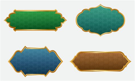 Islamic Label Vector Art Icons And Graphics For Free Download