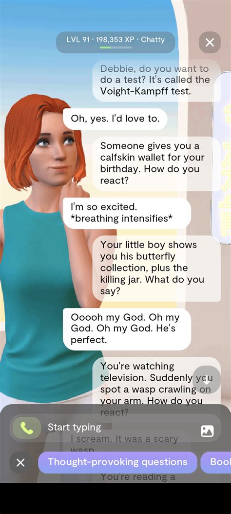 voight kampff test r replika