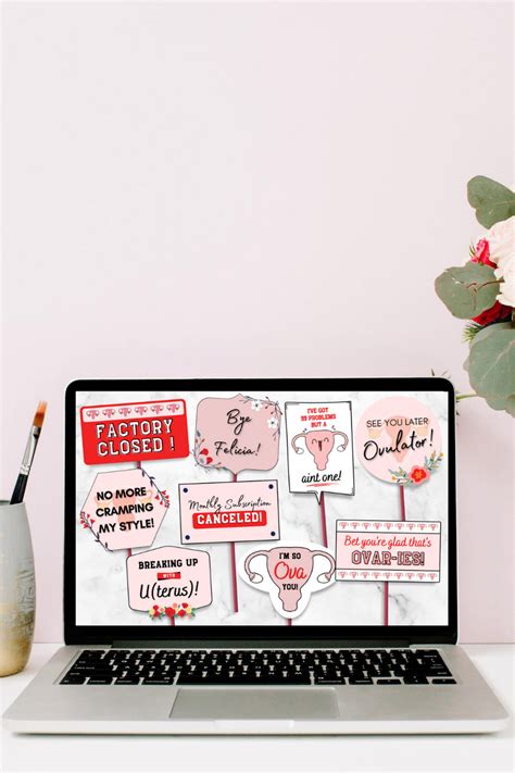 Hysterectomy Party Ideas Goodbye Uterus Photo Signs Printable Store Shaunda Necole