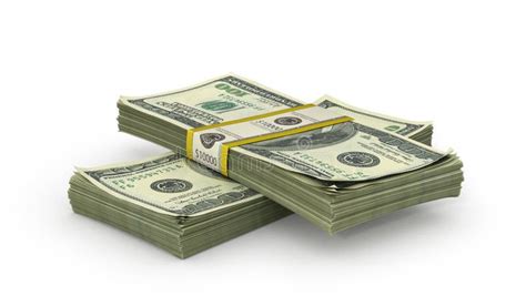 Pila Dei Soldi Su Fondo Bianco Illustrazione Di Stock Illustrazione Di Banca Cento 83317874