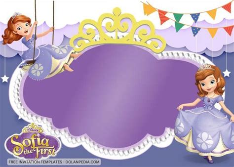8 Sofia The First Birthday Invitation Templates Dolanpedia In 2024