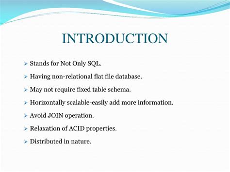 Ppt Nosql Database Not Only Sql Database Powerpoint Presentation