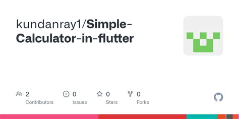GitHub Kundanray Simple Calculator In Flutter