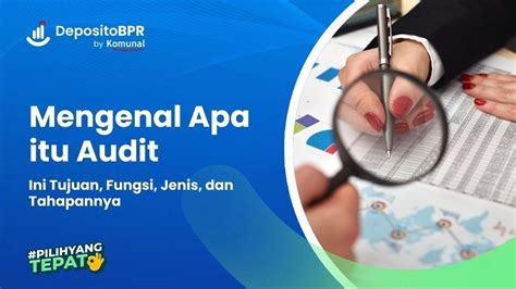 Pengertian Audit Tujuan Fungsi Jenis Dan Tahapannya