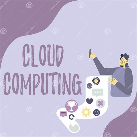Hand Writing Sign Cloud Computing Business Overview Use A Network Of