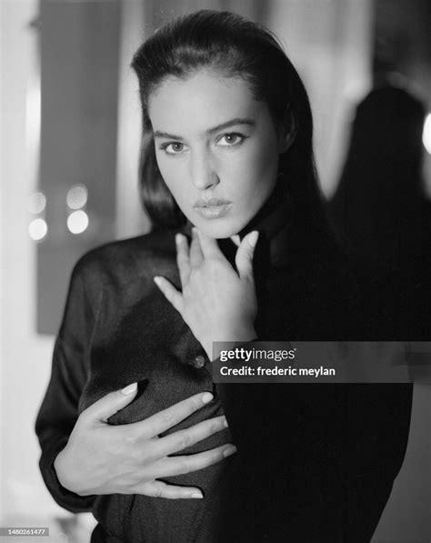 Italian Actress And Model Monica Bellucci Wears A Black Outfit News Photo Getty Images