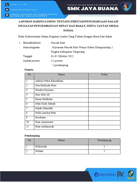 Laporan Minat Dan Bakat Pdf