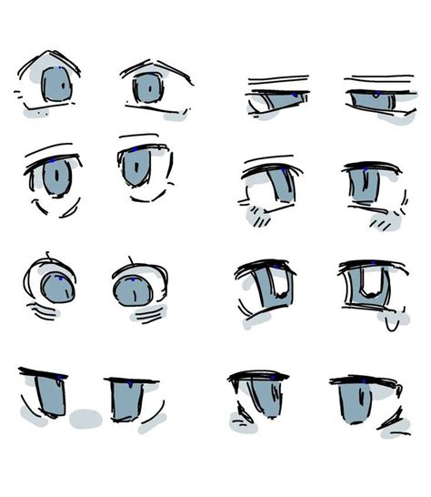 Chibi Anime Sketch Eyes