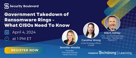 Government Takedown Of Ransomware Rings What Cisos Need To Know
