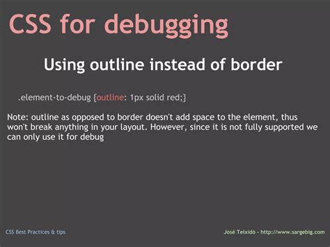CSS Best Practices PPT