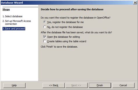 how to open microsoft access database mdb with open office base ecava igx web scada
