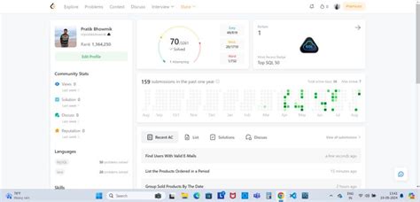 Pratik Bhowmik On Linkedin Data Leetcode Database Linkedin