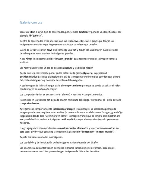 Galeria Css Tutorial Pdf
