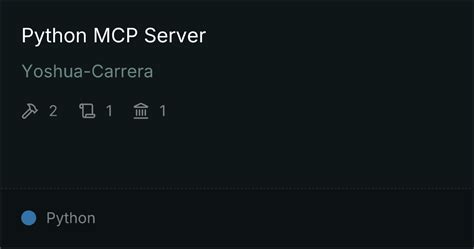 Python Mcp Server Glama