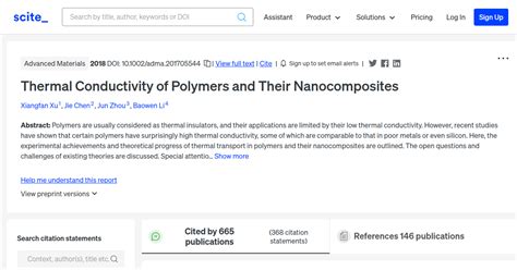 Thermal Conductivity Of Polymers And Their Nanocomposites