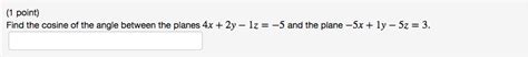 Solved 1 Point Determine Whether The Lines And Intersect