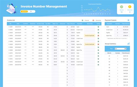 EXCEL Of Invoice Number Management Xlsx WPS Free Templates