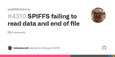 SPIFFS Failing To Read Data And End Of File Issue Esp Arduino GitHub