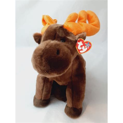 Ty Beanie Buddy Chocolate The Moose One Of The Original 9 Beanies