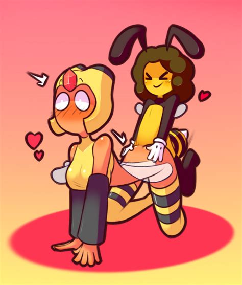 Rule 34 Ambiguous Penetration Arthropod Bee Blush Bottomless Clothed Clothing Danny The Bee