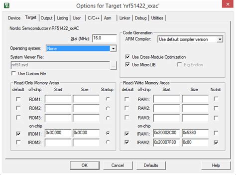 Bootloader Rom Ram Configurations For Chip Xxaa Nordic Qanda Nordic Devzone Nordic Devzone