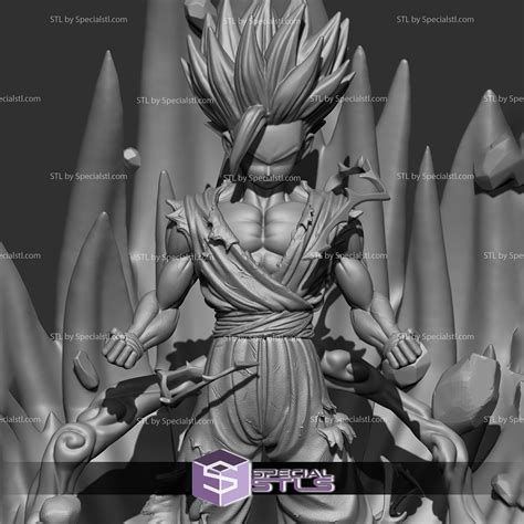 Gohan Ssj2 Stl Files V4 Dragonball Specialstl