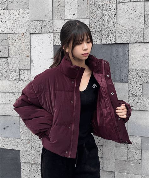 3천고퀄 무광 매트 숏패딩 4color 에이블리