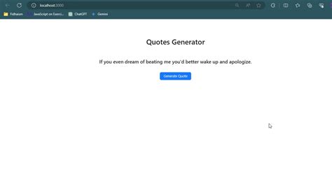 quotes generator web application with react javascript and ant
