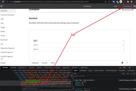 incorrect use of wcmmode edit and wcmmode preview in htl files · issue