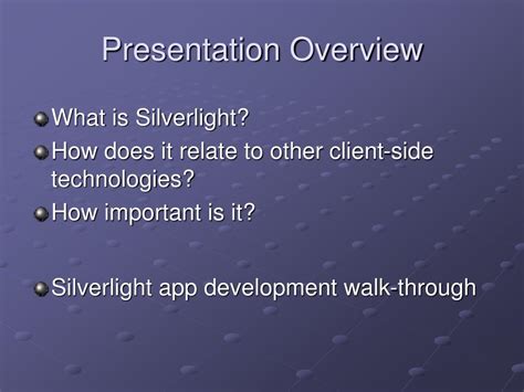 Ppt Introduction To Silverlight Powerpoint Presentation Free Download Id1271300