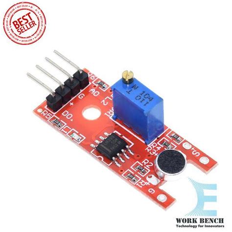 Microphone Voice Sound Sensor Module For Arduino Analog Digital Output