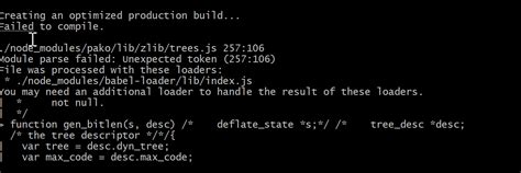 Node Modules Pako Lib Zlib Trees Js Module Parse Failed Issue 262