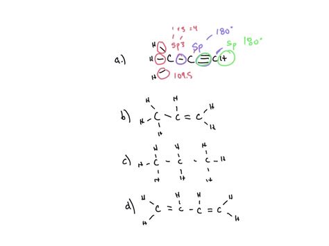 Solved Determine The Hybridization Of Each Carbon Atom In The Following Molecules A H3c Ch3