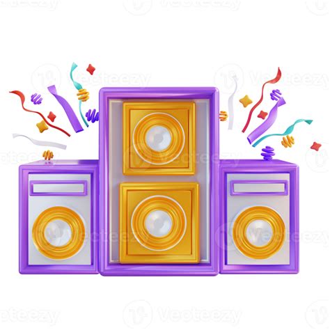 3d Illustration Speaker 16329334 Png