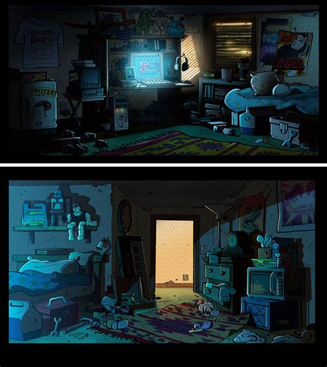 Mais Cenários Do Seriado Gravity Falls Thecab Gravity Falls Art