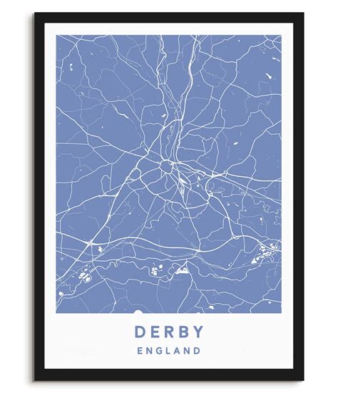 Derby England Map Plume