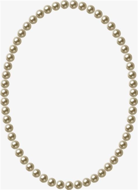Creative Cartoon Pearl Necklace Cartoon Pearls Picture Necklace Gold Bokeh
