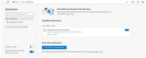 Microsoft Edge Recorder Installation From The Edge Store