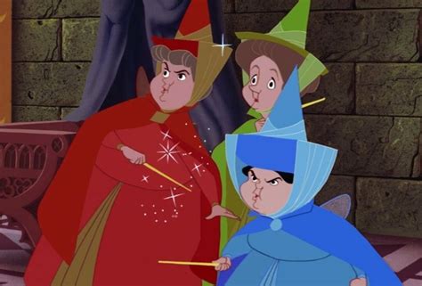 Flora Fauna And Merryweather ~ Sleeping Beauty 1959 Disney Animated