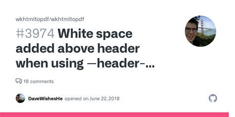 White Space Added Above Header When Using Header Html Option · Issue