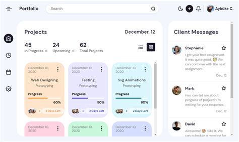 Project Management Dashboard Ui
