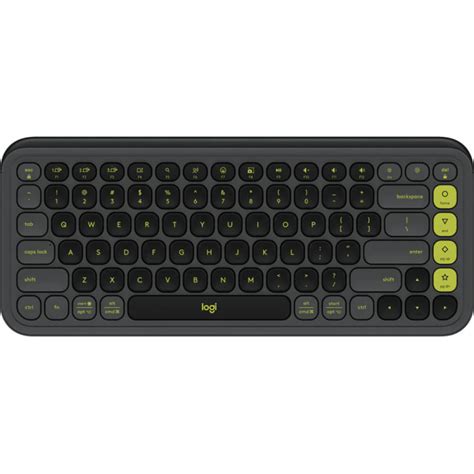 Logitech Pop Icon Keys Bluetooth Keyboard Graphite And Green Darazpk