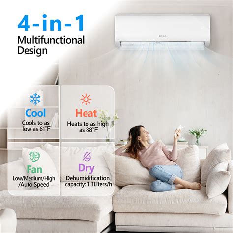 Rovsun 12000 Btu Mini Split Air Conditioner 115v Wifi