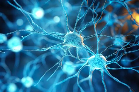 Electron Microscopy Of Brain Neural Network Generative Ai Stock