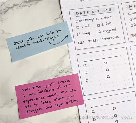 Trigger Tracker Worksheet For Mental Health Journaling And Self Advocacy